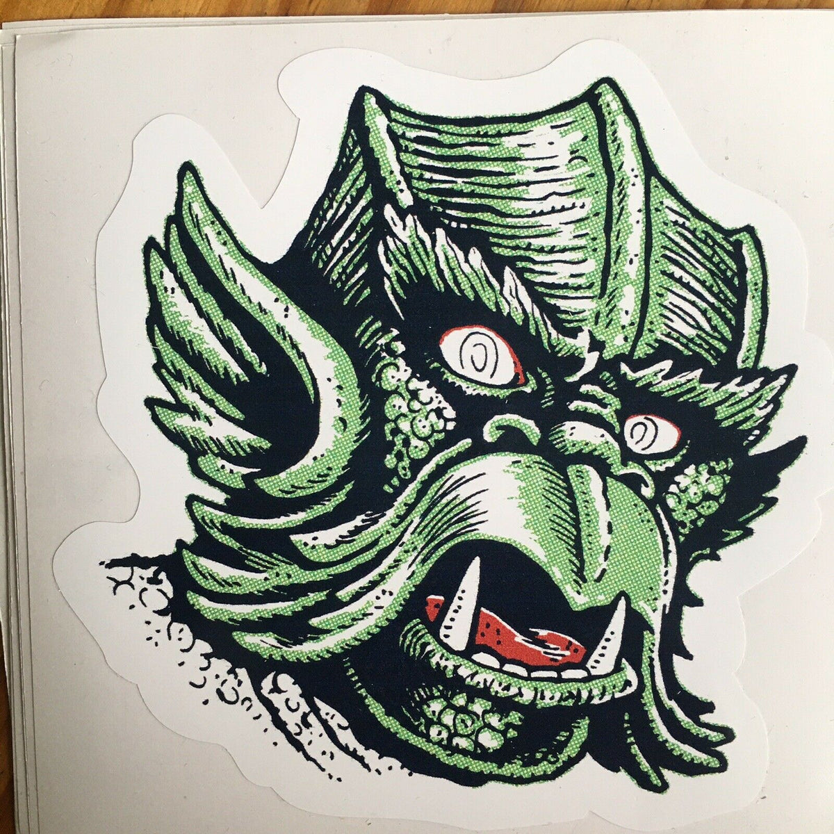 KRAKEN • LARGE STICKER • Retro MANI-YACK MONSTER!!! Clash Of The Titan ...