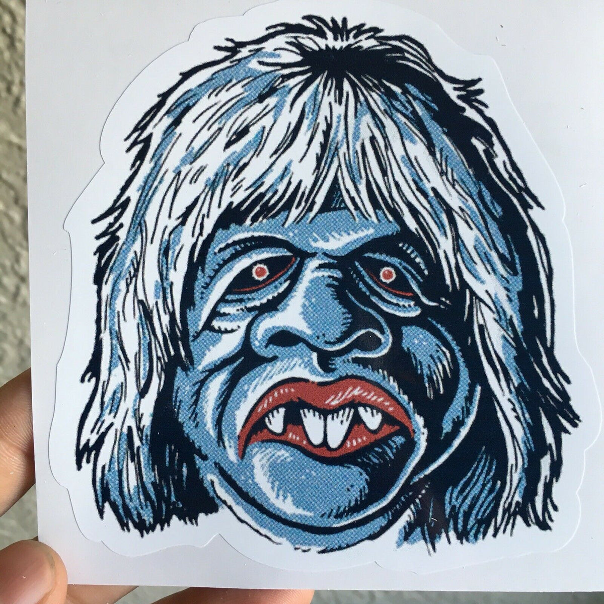 MORLOCK • LARGE STICKER • Retro MANI-YACK MONSTER!!! • Famous Monsters ...